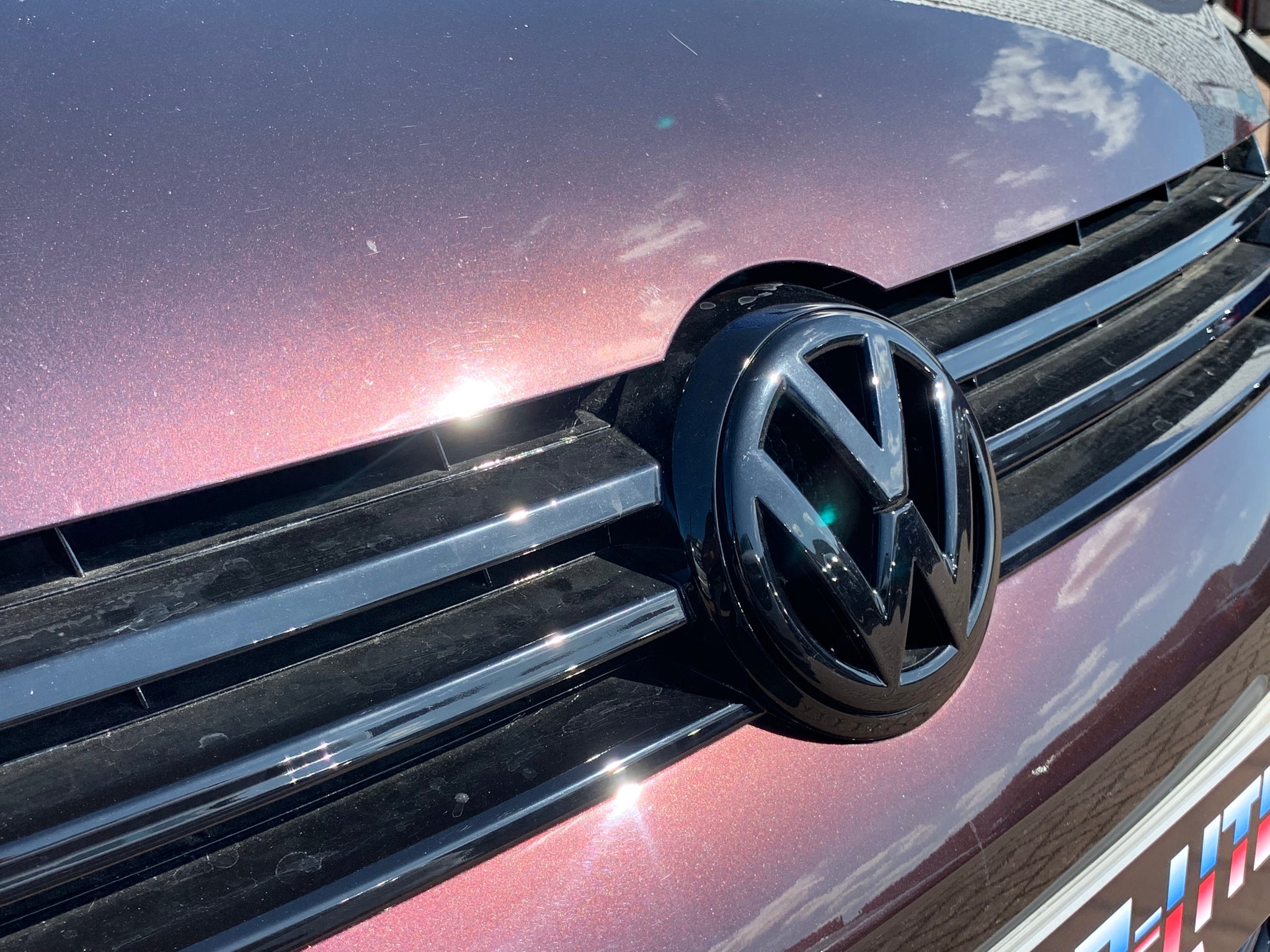 VW Caddy Gloss Black Front & Rear Badges 10-15 – custom-caddy-vans